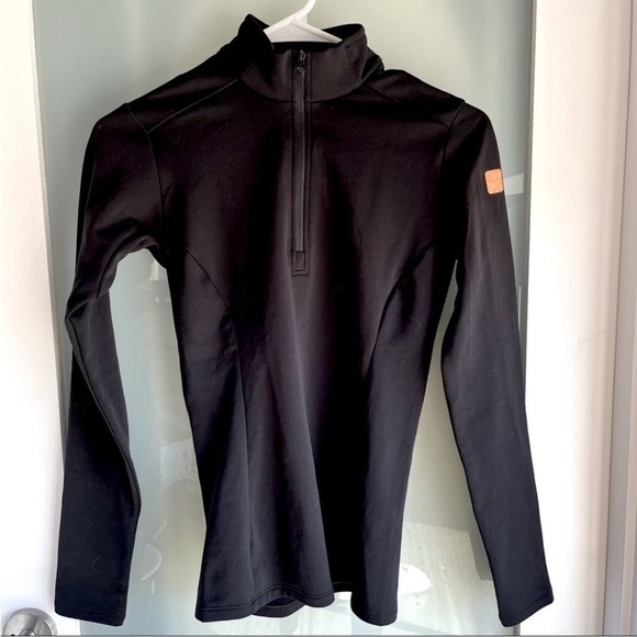 Arc'teryx | Tops | Arcteryx Black Phase Ar Zip Neck Shirt | Poshmark